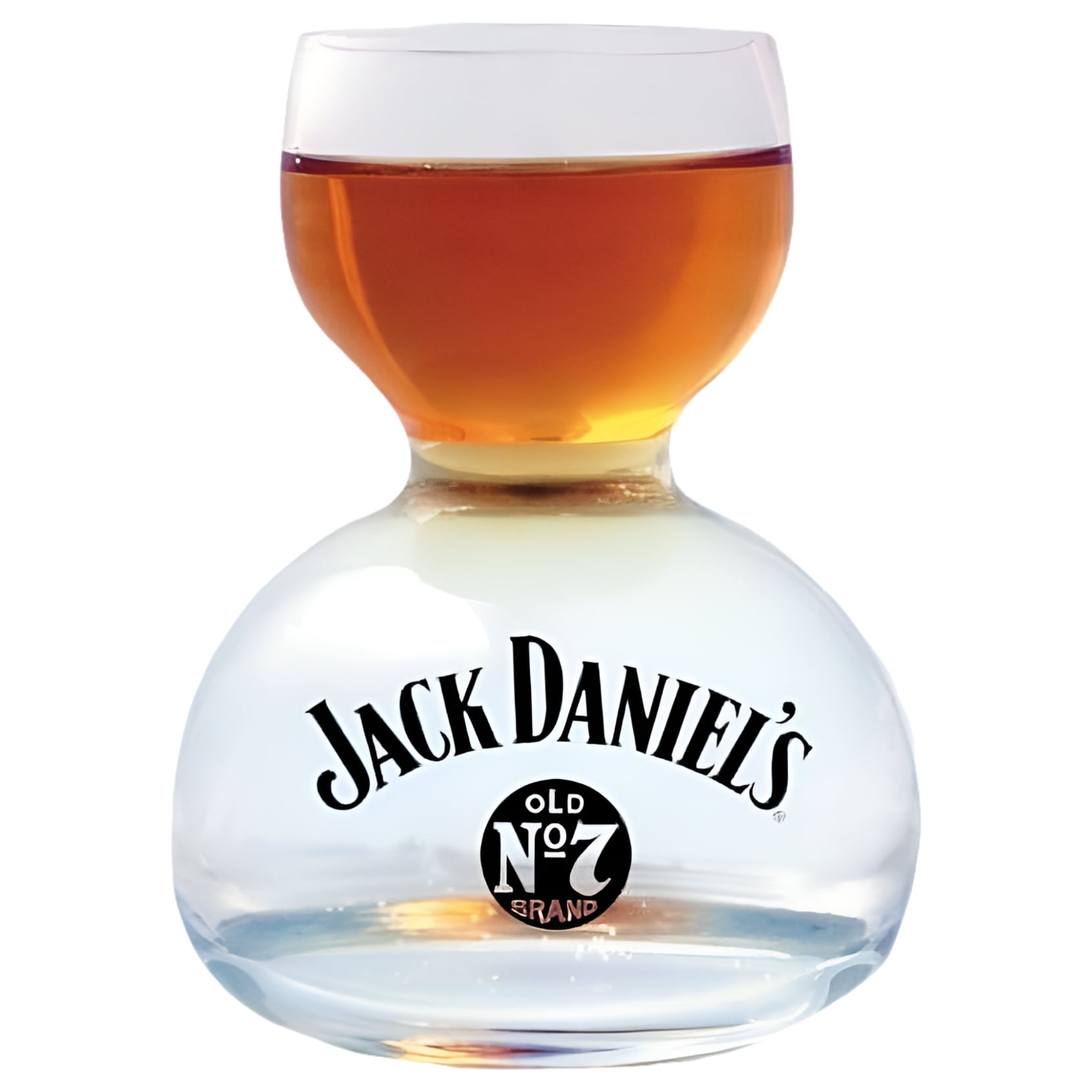 Jack Daniel's Whiskey Chaser Jigger Double Bubble Shot Glass - 3 Oz ...