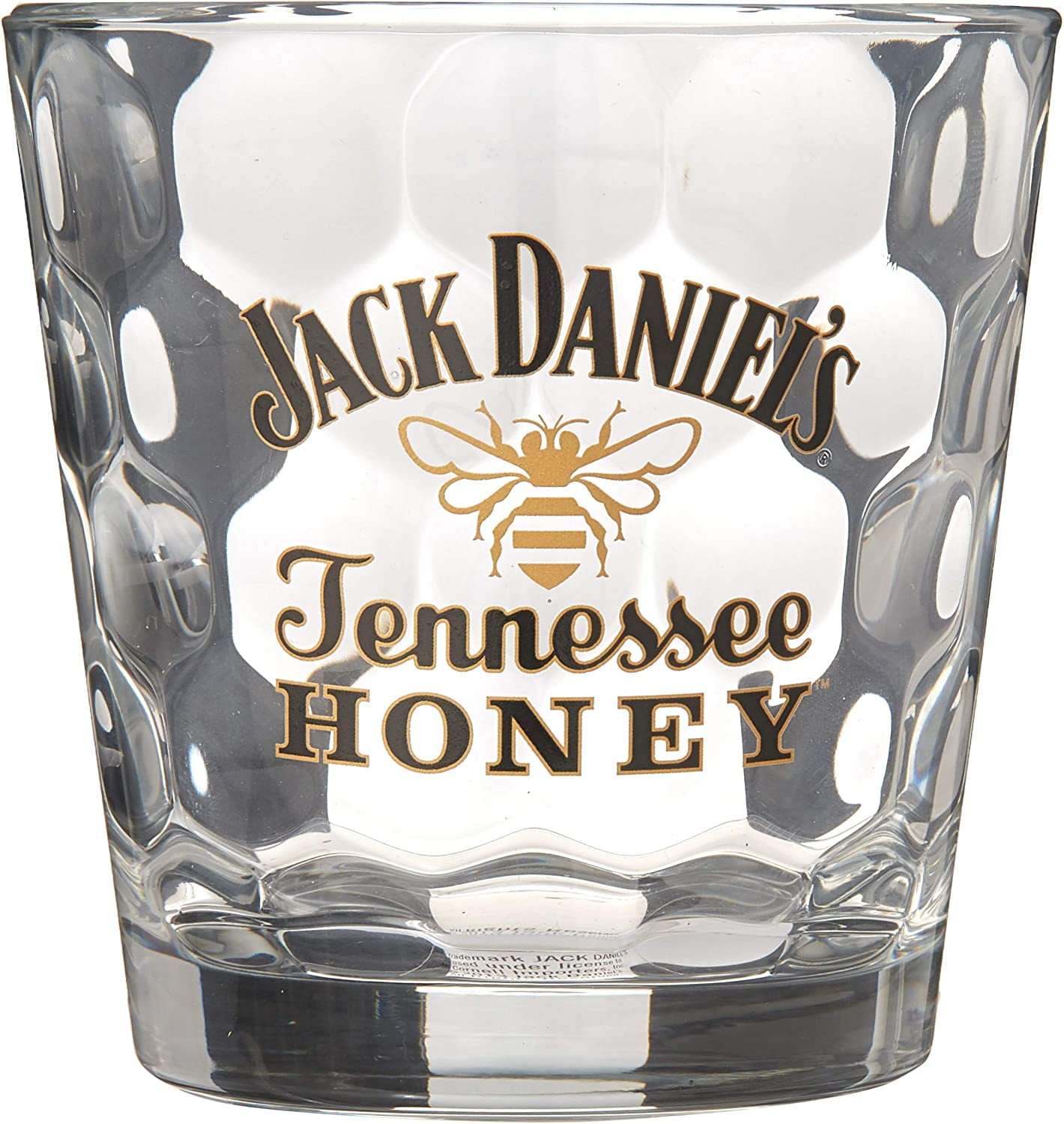 Jack Daniel's Whiskey DOF Glass Italian Glassware Honey Faceted Glass ...