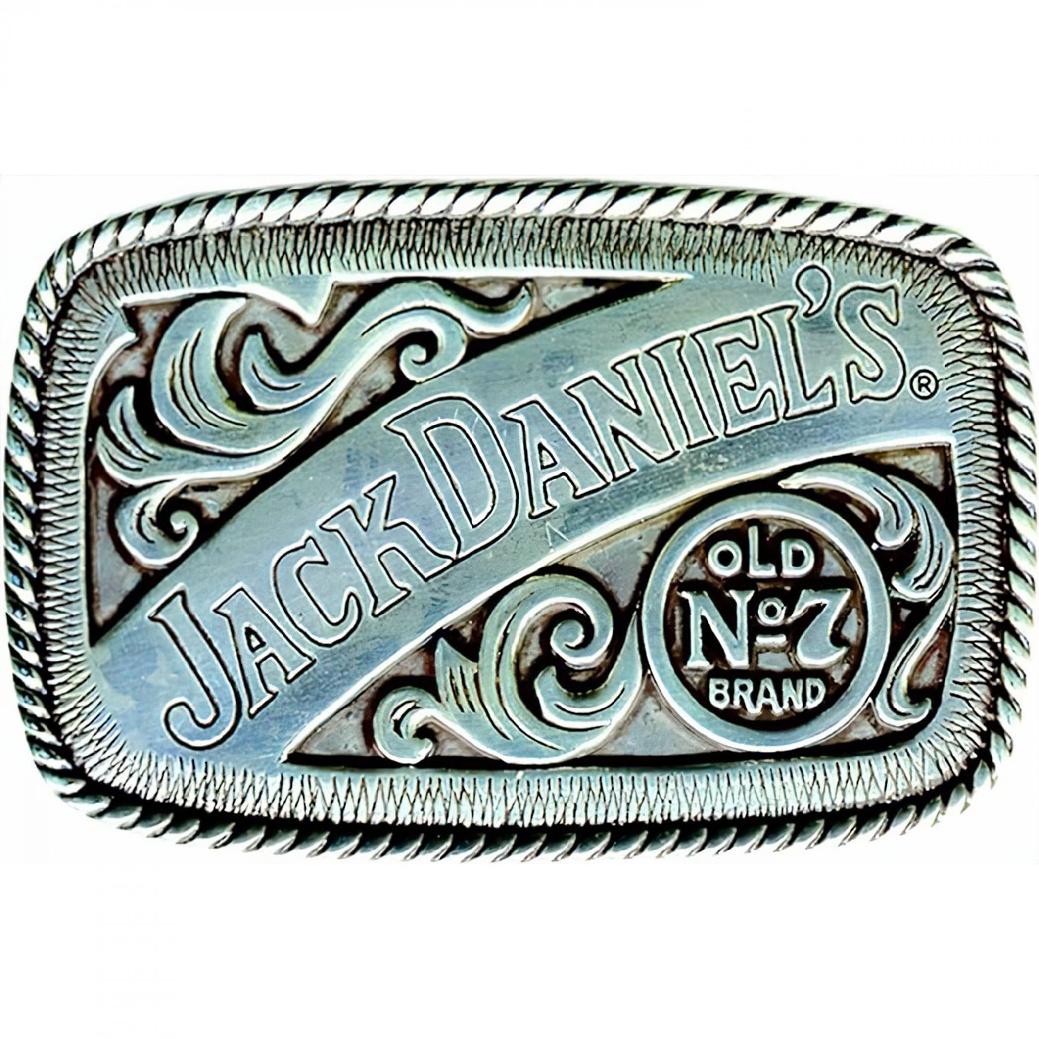 Jack Daniel's Ornate Rectangular Logo Belt Buckle - Walmart.com