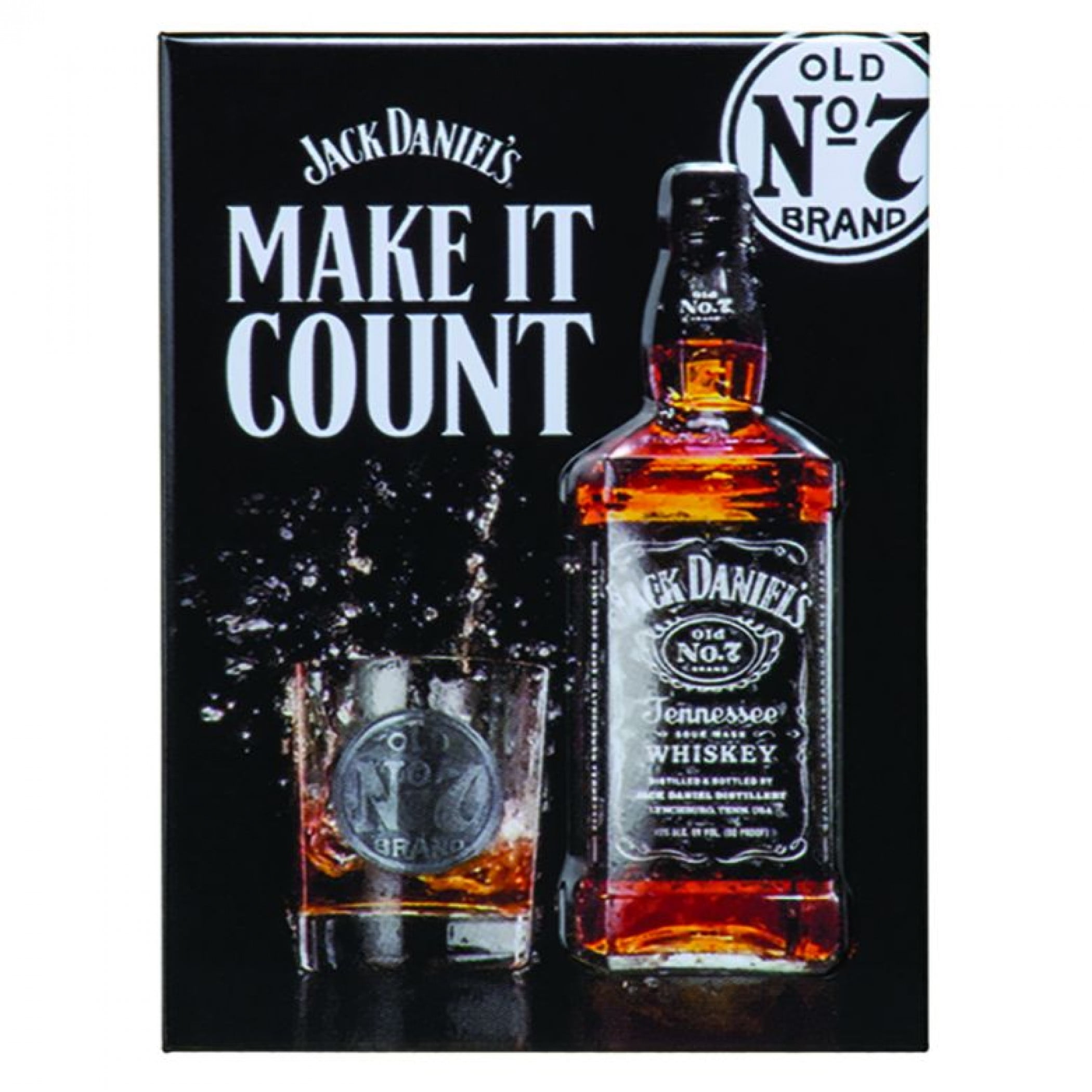 Jack Daniels 880148 Make it Count Embossed Magnet - Walmart.com