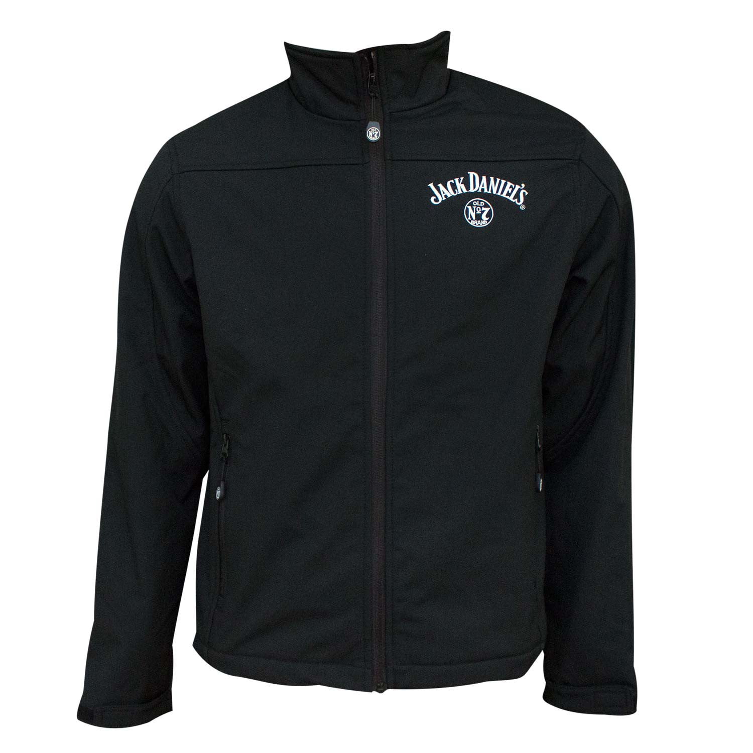 Jack Daniels Men's Soft Shell Jacket Coat Zip w/ Logo Whiskey Liquor ...