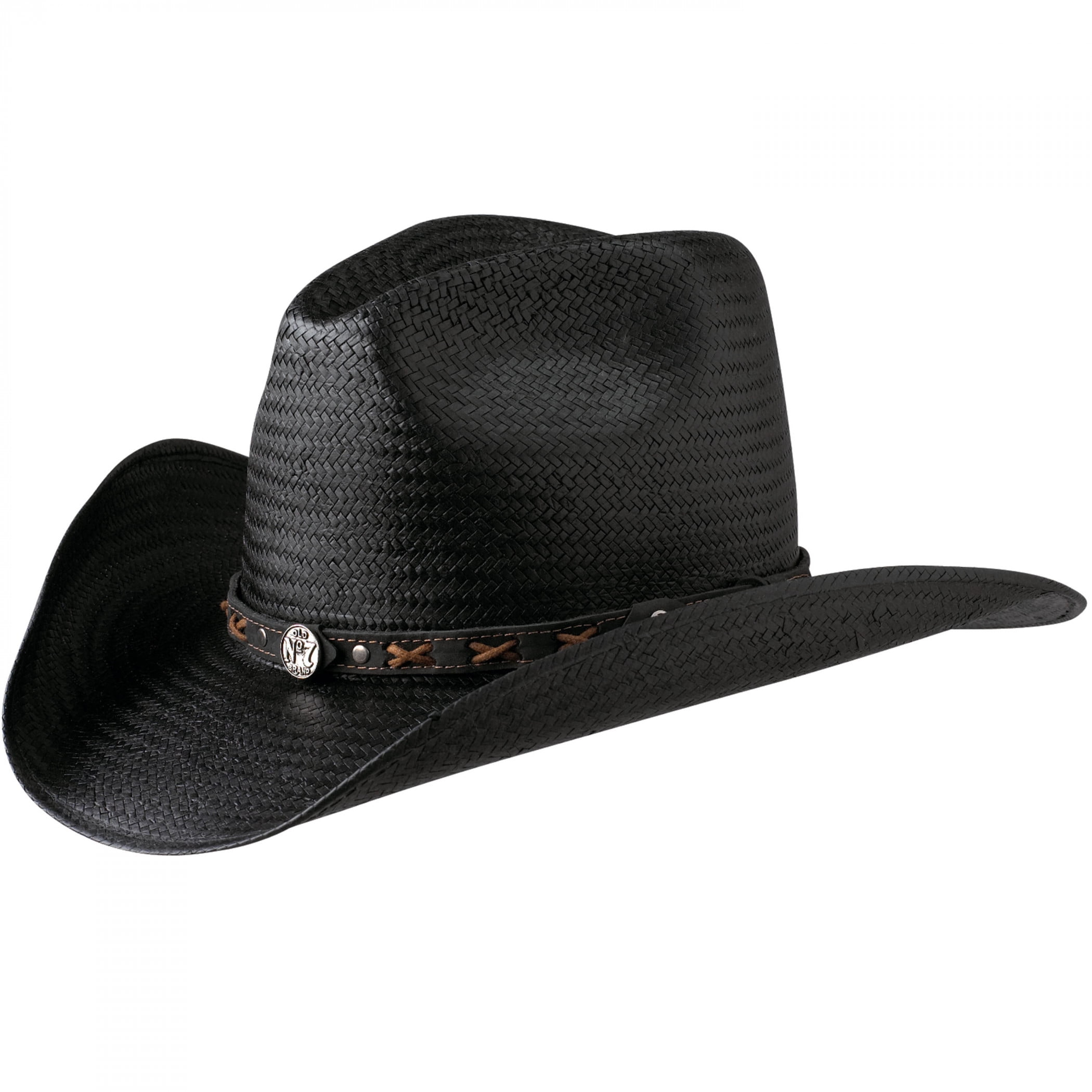Jack Daniels No.7 Black Straw Cowboy Hat-XLarge - Walmart.com