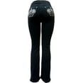 Jack David/H&Y Women's Rhinestone Bootcut Stretchy Denim Jeans Pants - Walmart.com