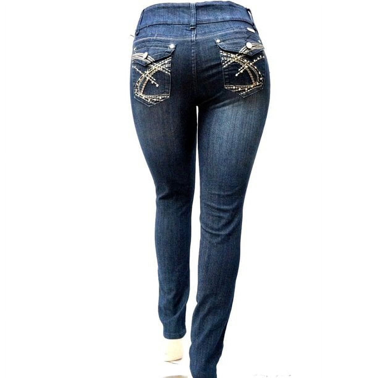 Jack David JEANS DARK BLUE denim jeans STRETCH SKINNY LEG - Walmart.com