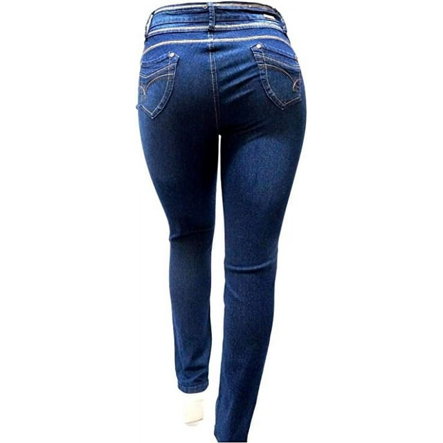 Jack David JEANS DARK BLUE denim jeans STRETCH SKINNY LEG - Walmart.com