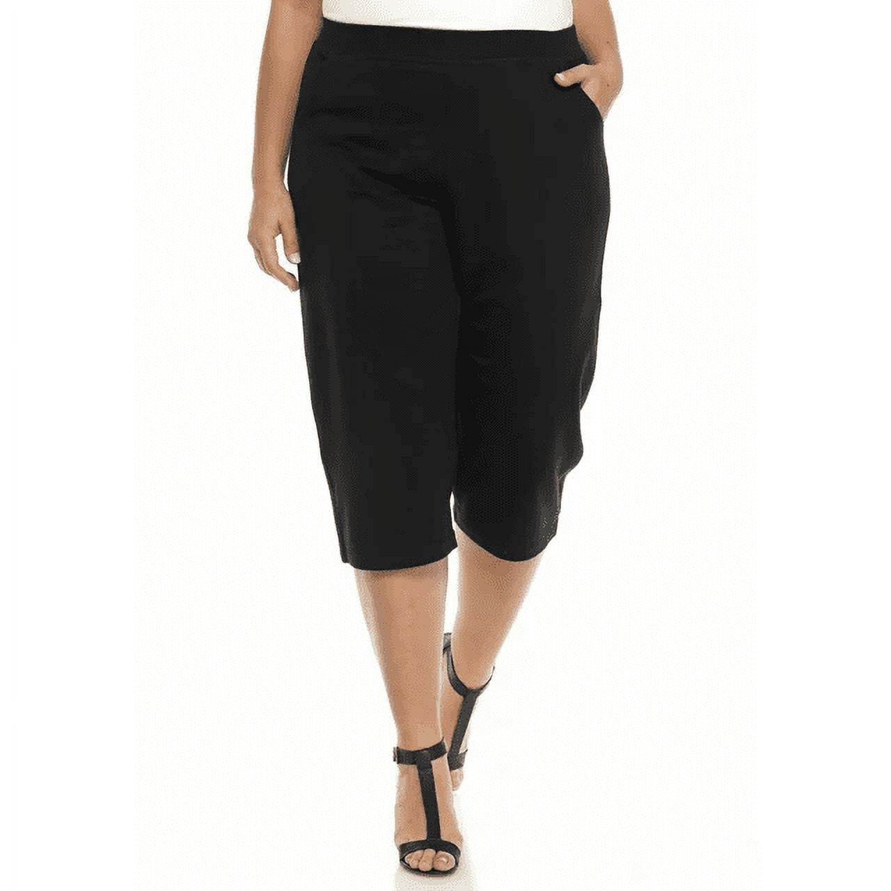 Jack David/Kim Rogers Elastic Waist Pull On Womens PLUS SIZE CAPRI ...
