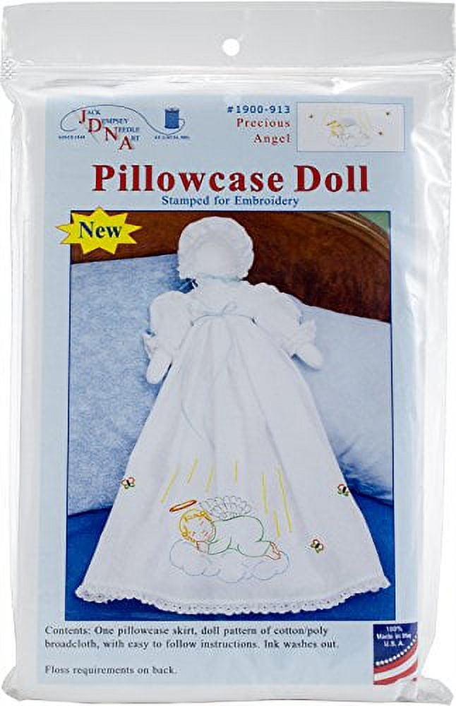 Jack Dempsey Needle Art 1900913 Precious Angel Embroidery Kit, White ...