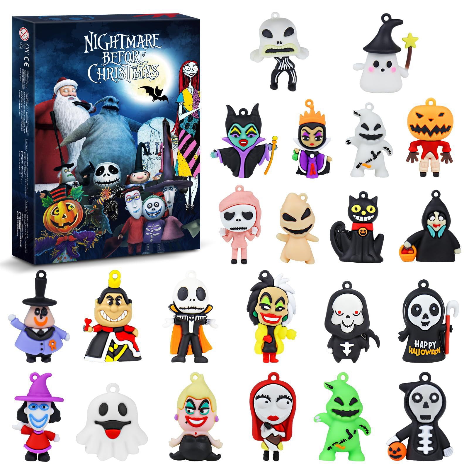 Jack Halloween Countdown Advent Calendar 24 Piece Set with Spooky ...