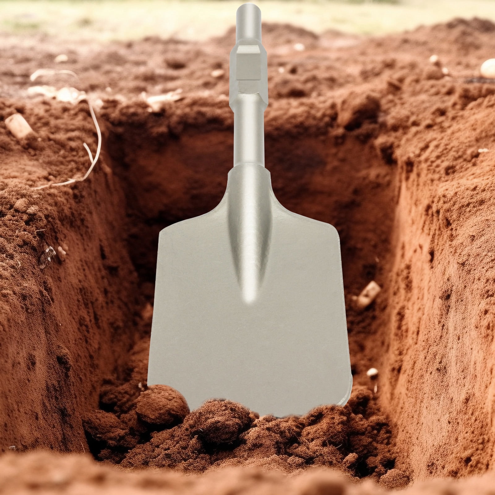 Jack Hammer Clay Spade Shovel Chisel Bit 1.18inch Hex Shank Demolition ...