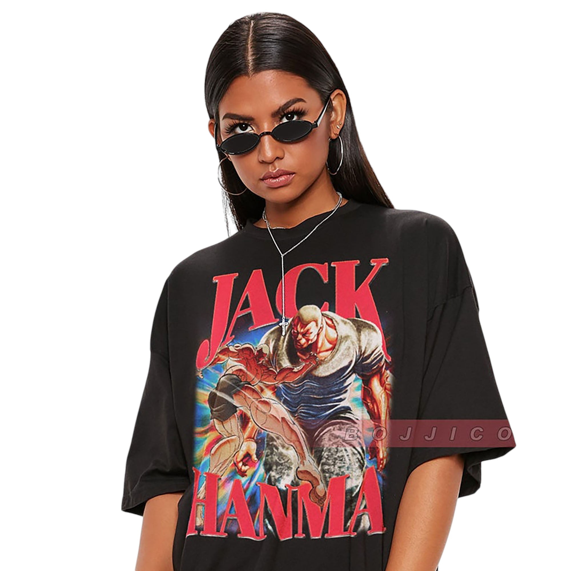 Jack Hanma Baki Hanma Series Anime Retro Unisex Classic 2D T-Shirt ...