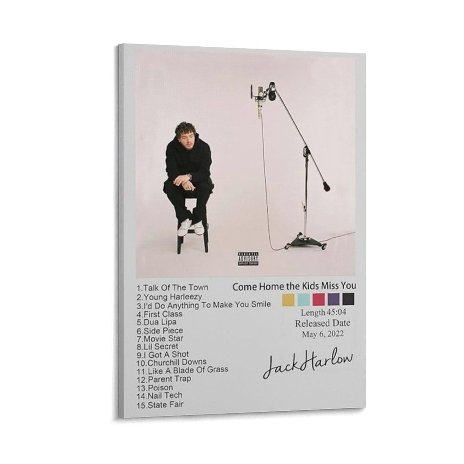 Jack Harlow Come Home The Kids Miss You 11 Canvas Poster Bedroom Decoration Landscape Office ...