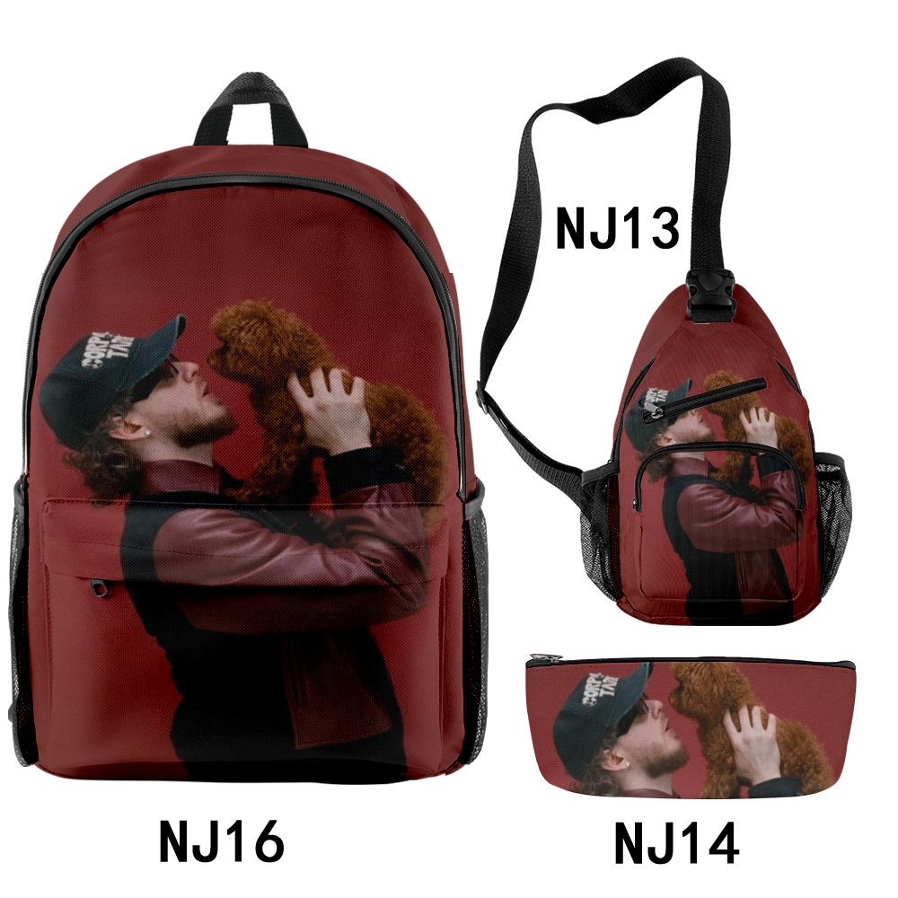 Jack Harlow Lovin On Me Backpacks 3 Pieces Sets Hip Hop Zipper Pack ...