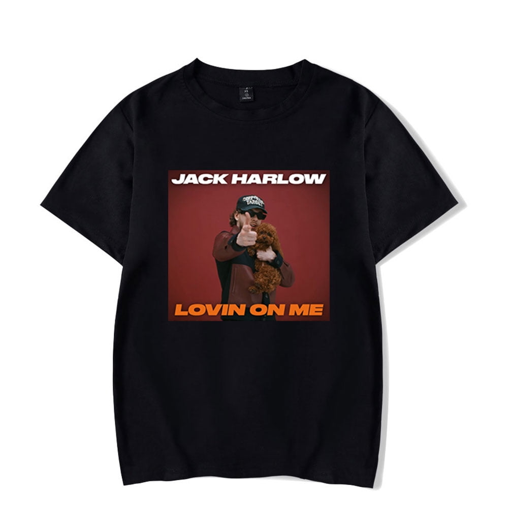 Jack Harlow Lovin On Me Tshirt Hip Hop Style Short Sleeve New Album Crewneck Top - Walmart.com
