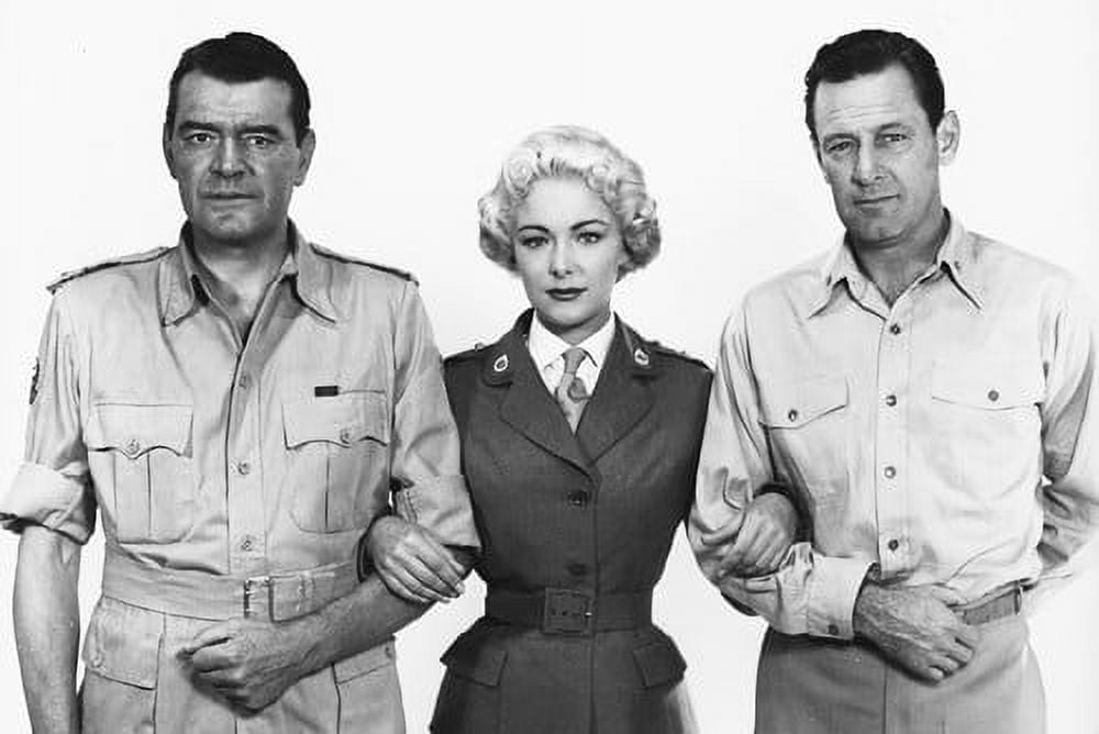 Jack Hawkins, William Holden and Ann Sears in the Bridge on the River ...