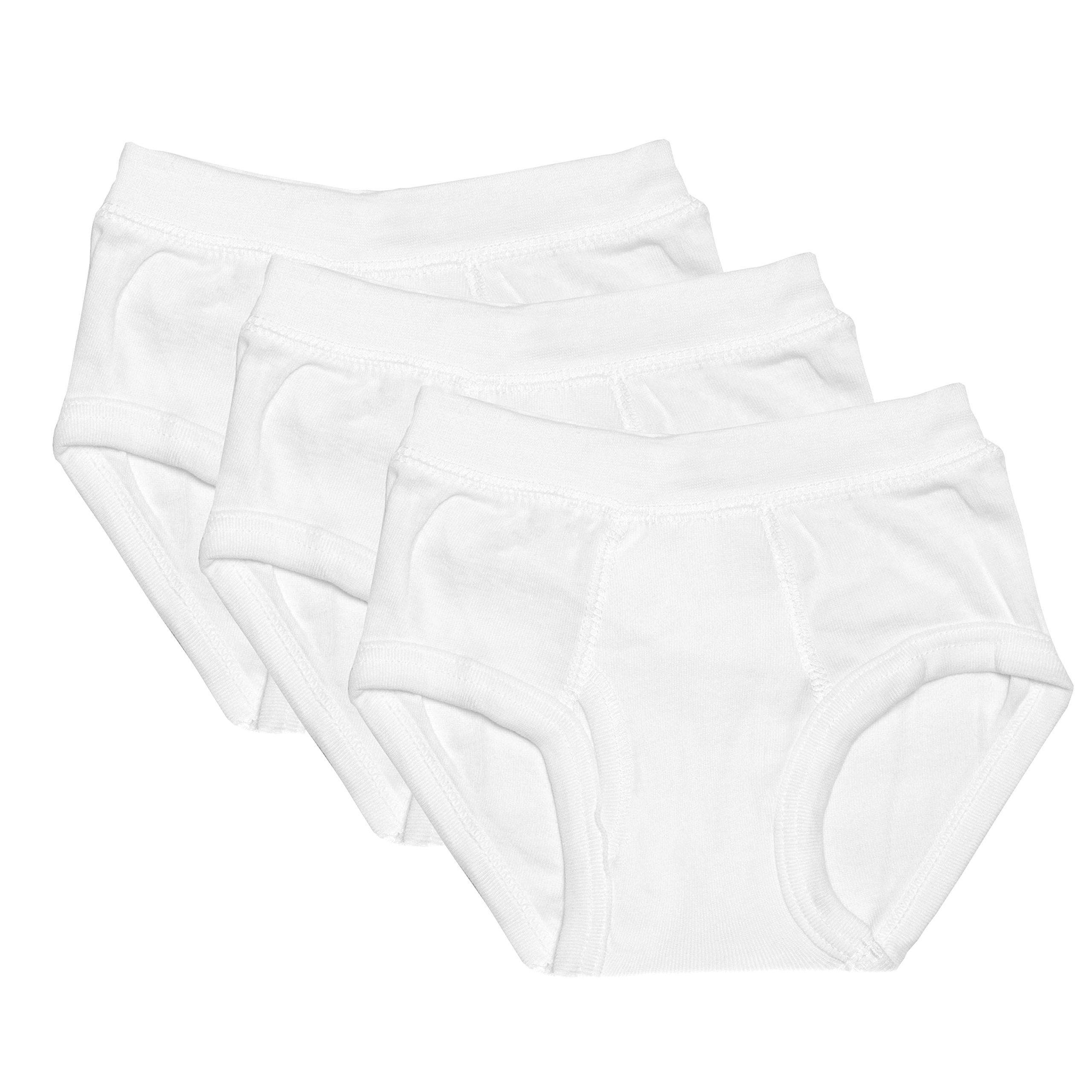 Jack & Jill Boys White Briefs 100% Cotton (Size 14) - Walmart.com