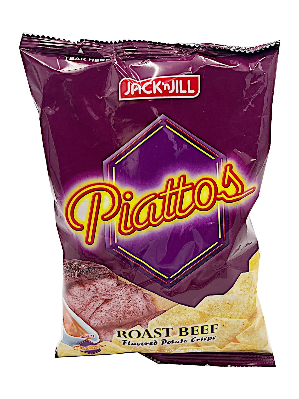Jack & Jill Piattos Roast Beef 3oz, 4 Packs - Walmart.com