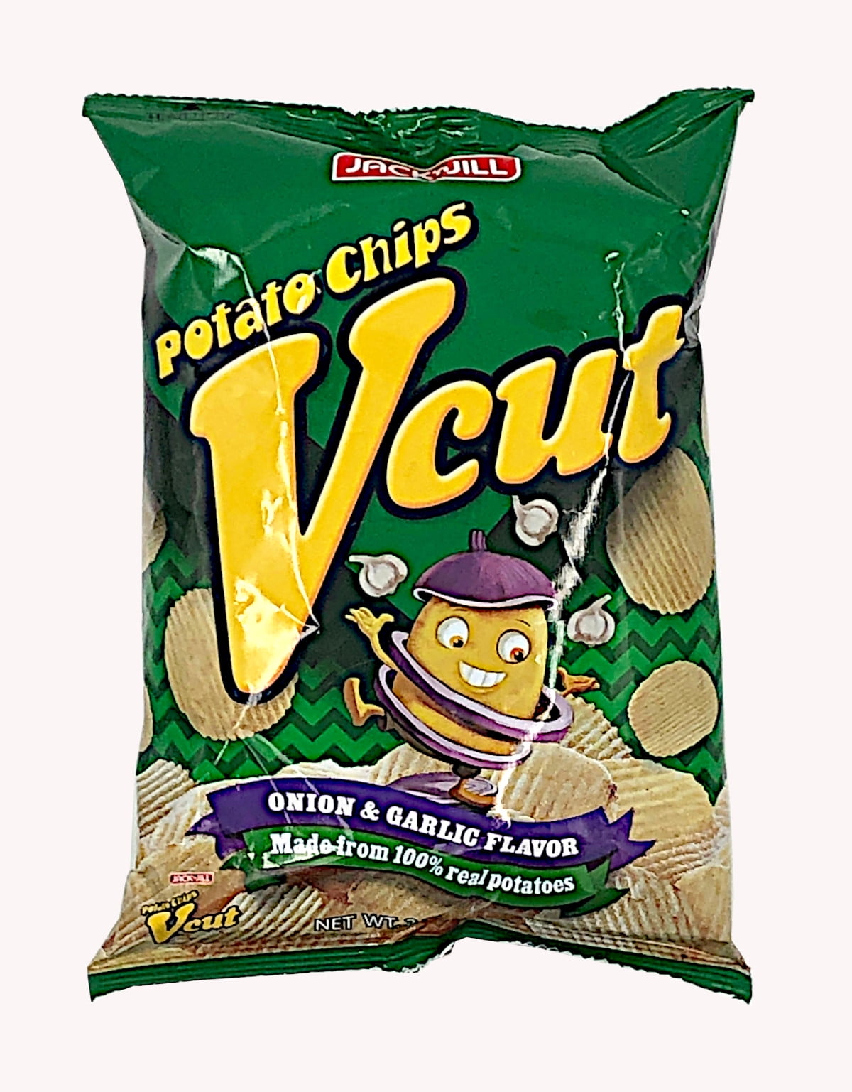 Jack & Jill V-Cut Chip Onion and Garlic Flavor 60g Pack of 3 - Walmart.com