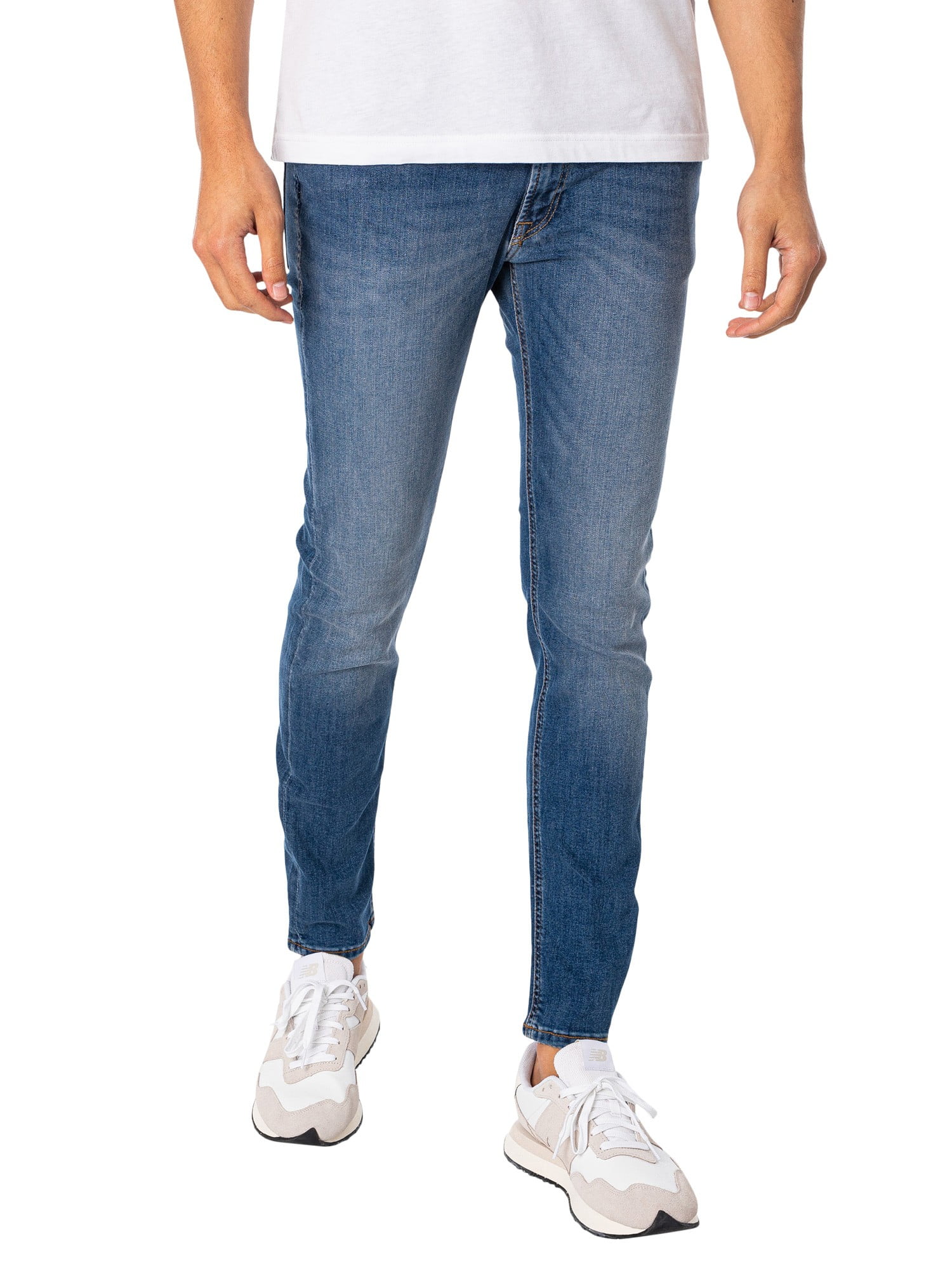 Jack & Jones Liam Original 005 Skinny Jeans, Blue - Walmart.com