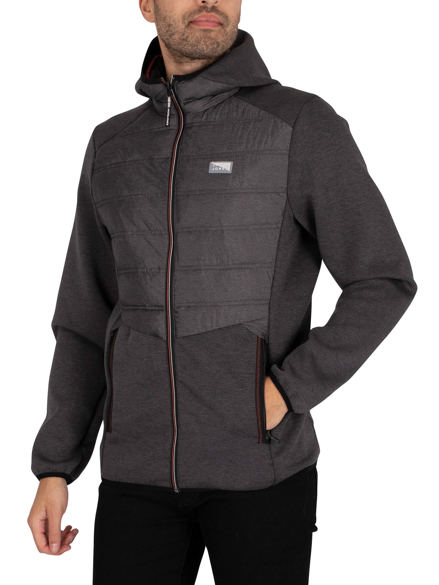 Jack & Jones Toby Hybrid Jacket, Black - Walmart.com