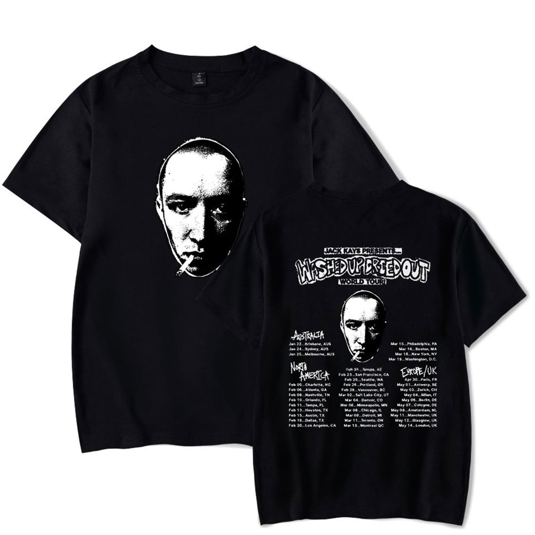 Jack Kays Washed Up Dried Out World Tour 2025 T-shirt Casual Short ...