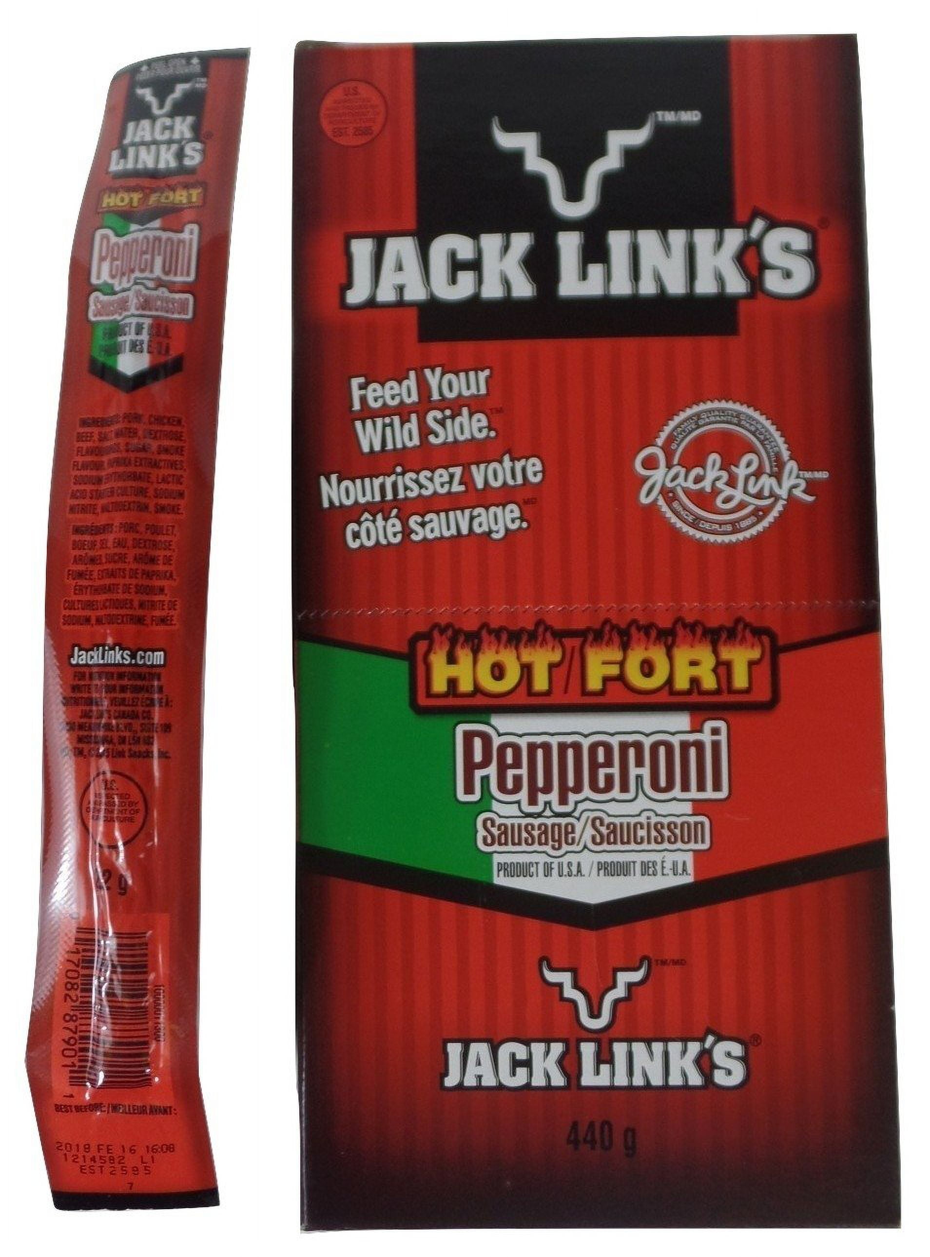 Jack Link's Hot Pepperoni Sausage Sticks 20-22g{Imported from Canada ...