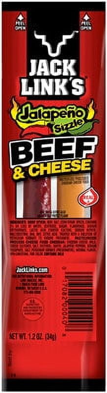 Jack Link's 01040 Jalapeno Sizzle Beef & Cheese Combo, 1.2 oz, Each ...