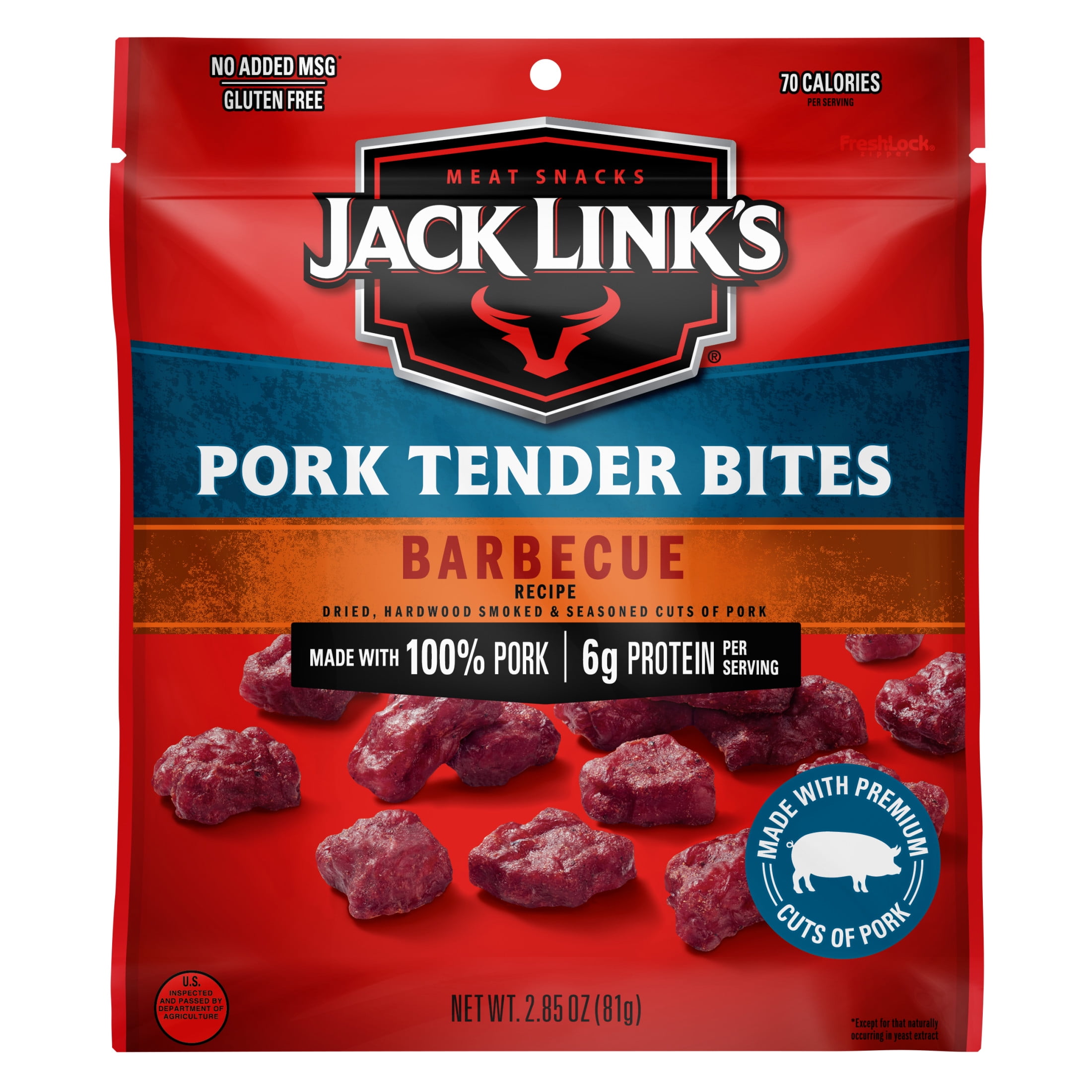 Jack Link's Barbecue Pork Tender Bites 2.85oz - Walmart.com