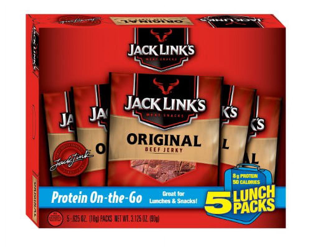 Jack Link's Beef Jerky Meat Snacks Original (Pack of 12) - Walmart.com