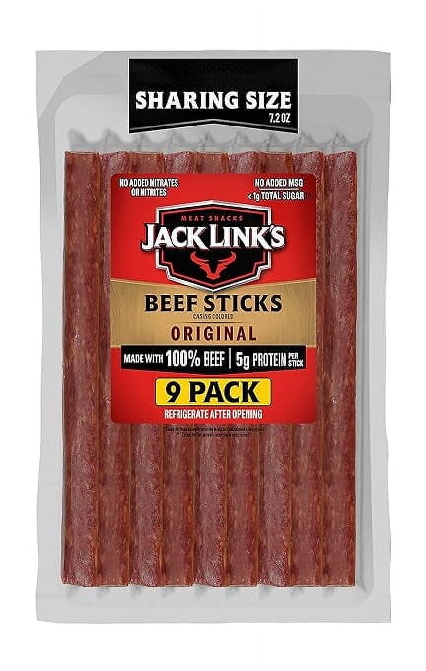 Jack Link's Beef Sticks, Original â€“ Protein Snack, Meat Stick, Made ...