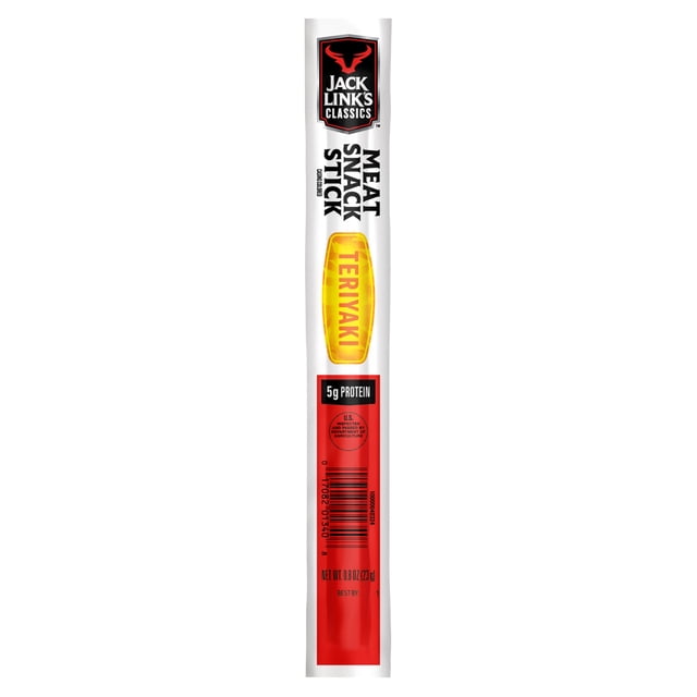 Jack Link's Classics Teriyaki Meat Stick, 0.8 oz. - Walmart.com