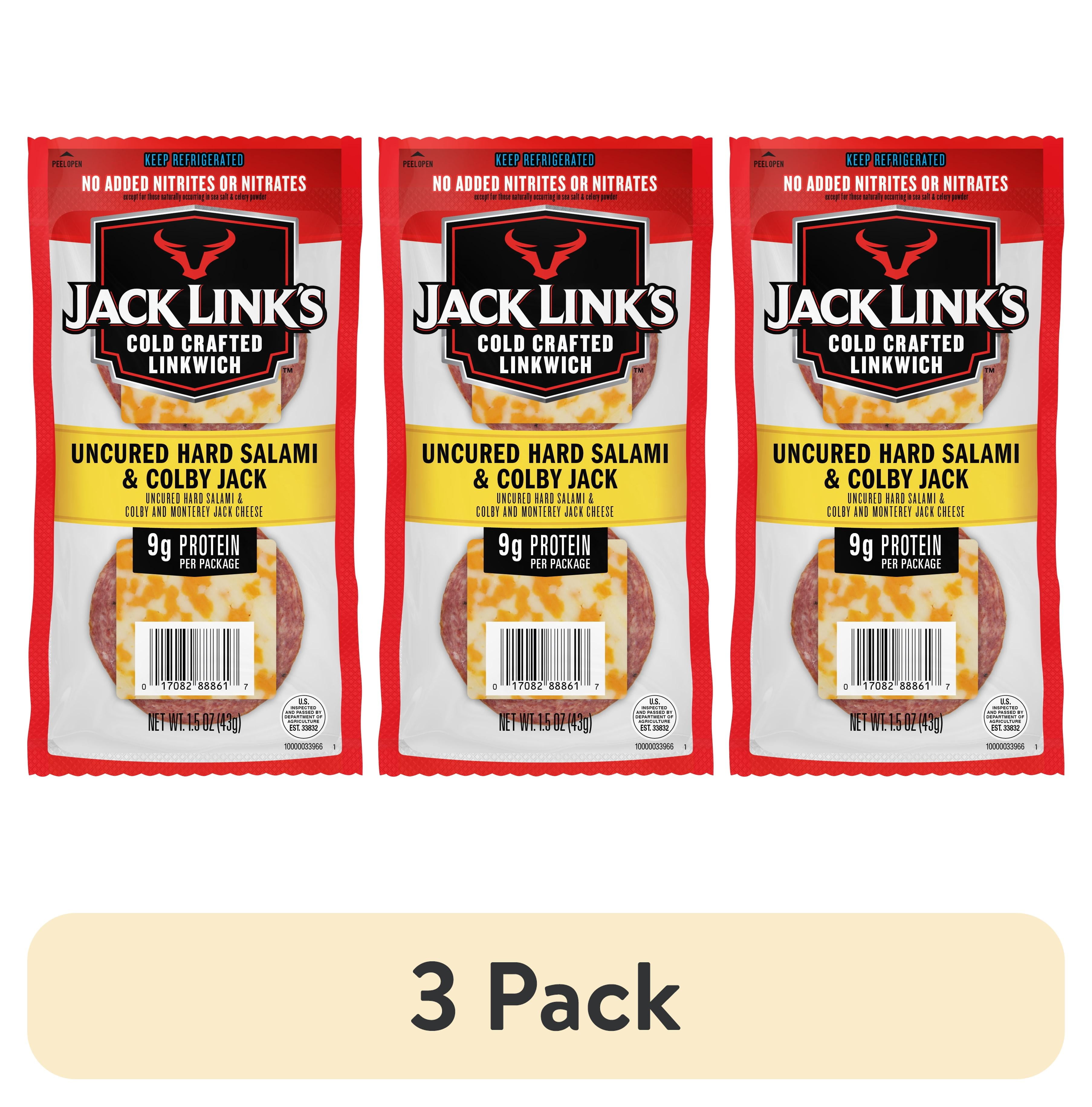 (3 pack) Jack Link's Cold Crafted Convenient, Grab n Go Linkwich Pack ...
