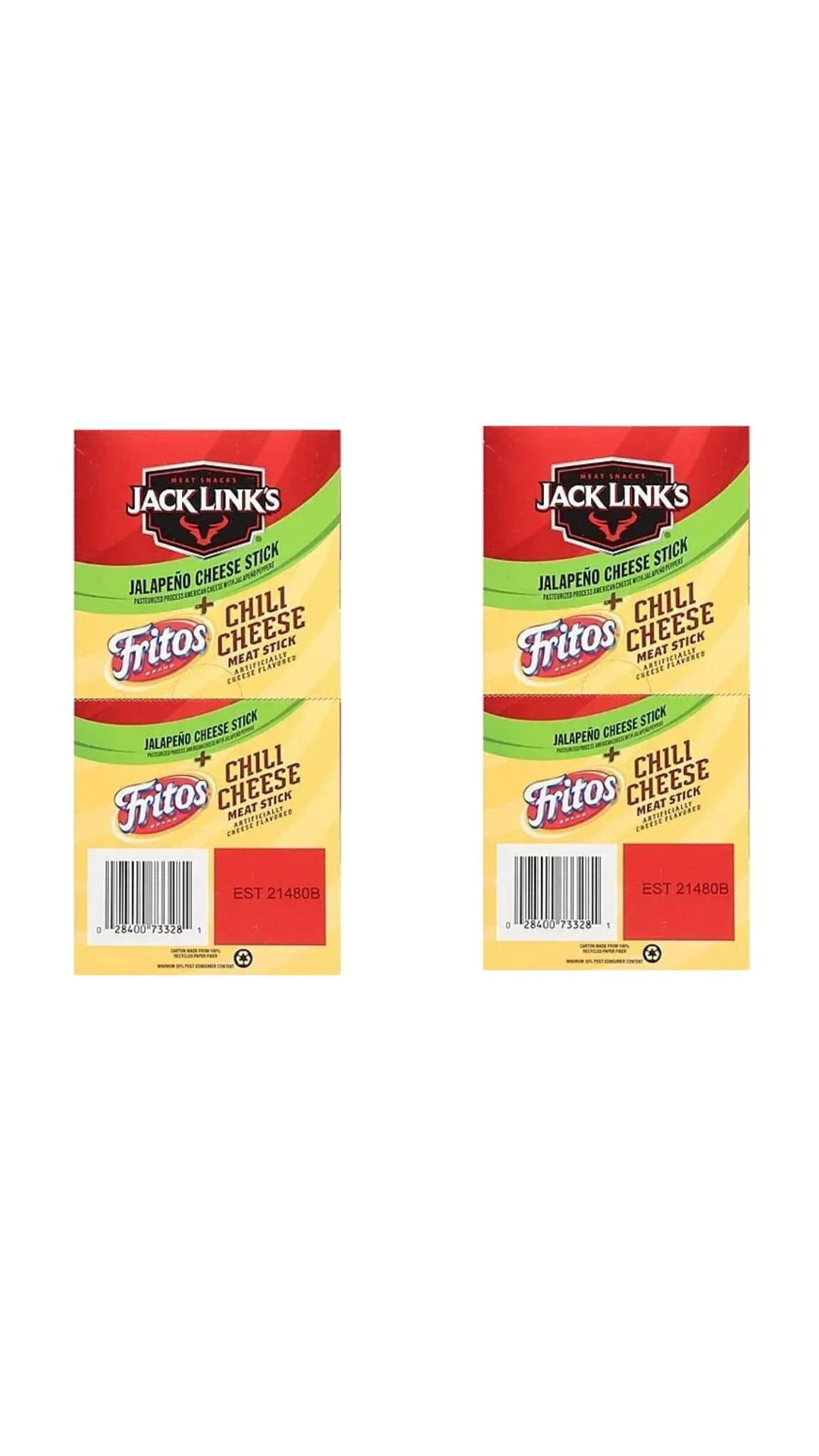 Jack Link's Fritos Chili Cheese Meat Sticks & Jalapeno Cheese Sticks 16 ...