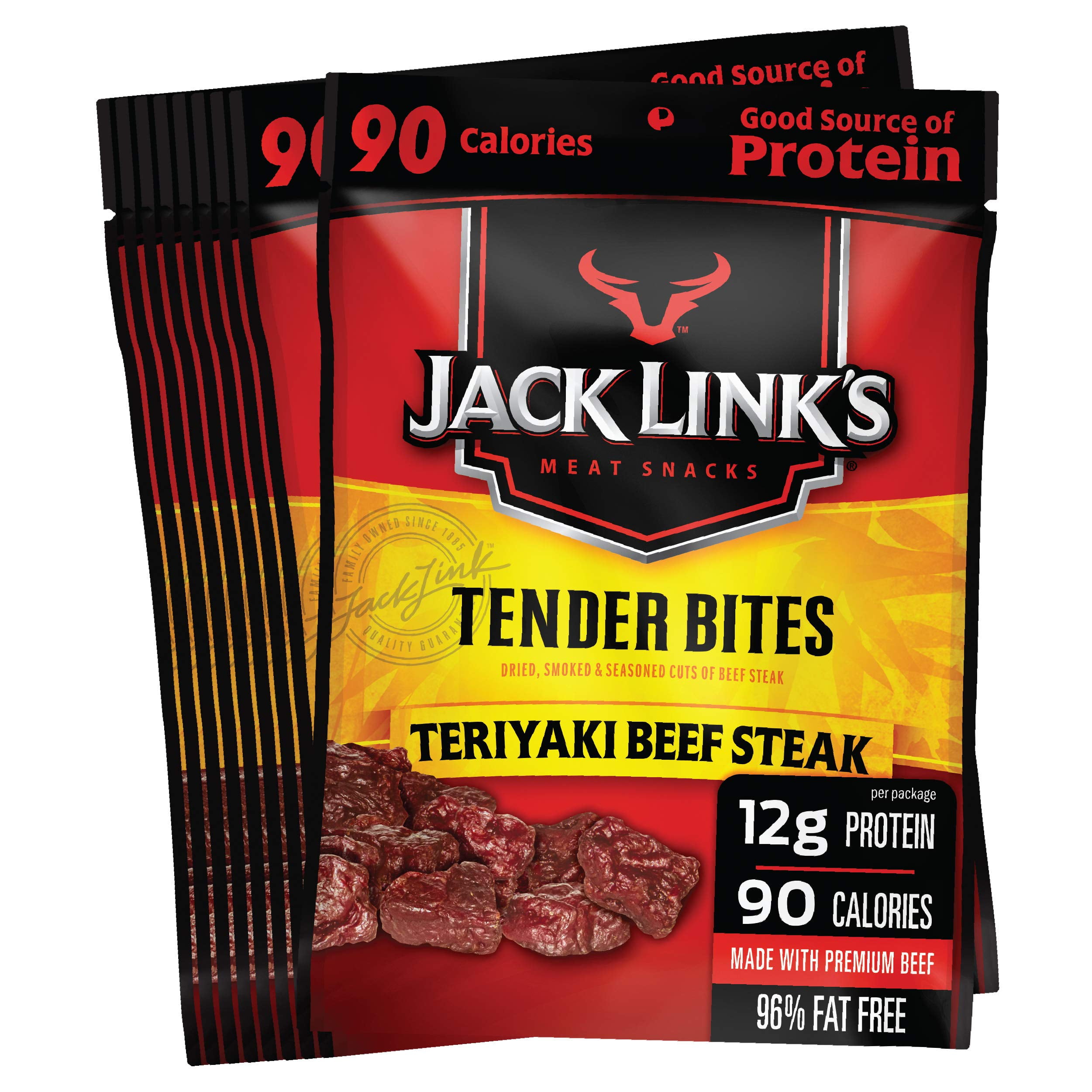 Jack Link's Premium Cuts SBF3 Beef Steak Tender Bites, Teriyaki, 1.25 ...