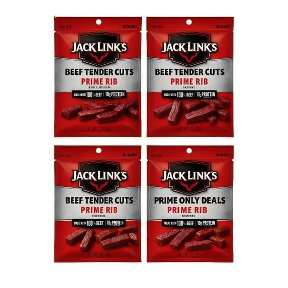 Jack Link’s Prime Rib AIF9 Tender Bites, 1 oz Pack - High-Protein, Low ...
