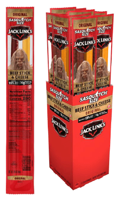 Jack Link's Sasquatch Size Beef and Cheese, 2.45 oz - Hearty Snack ...