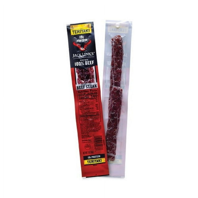 Jack Links Jumbo Teriyaki Beek Steak, 2 oz, 12/Box, Each - Walmart.com
