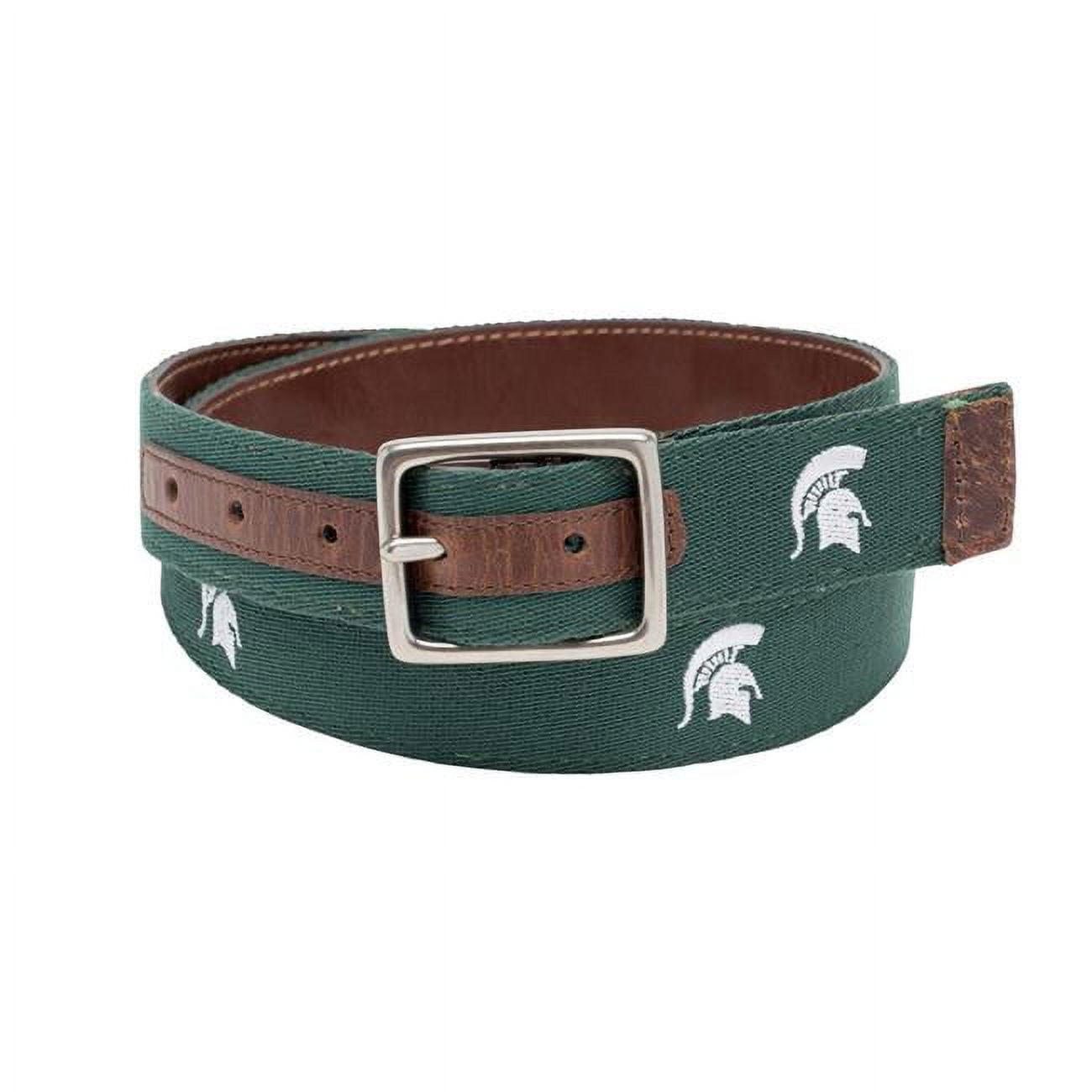 Jack Mason Brand JMU-2014-MG-42 Michigan State Alumni Reversible Belt ...