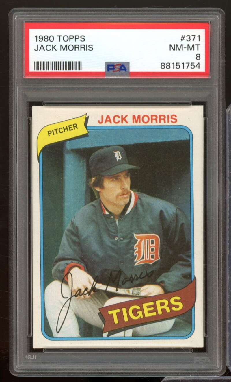 Jack Morris Card 1980 Topps #371 PSA 8 - Walmart.com
