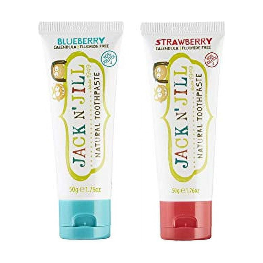 Jack N' Jill Natural Kids Toothpaste - Blueberry & Strawberry - Organic ...