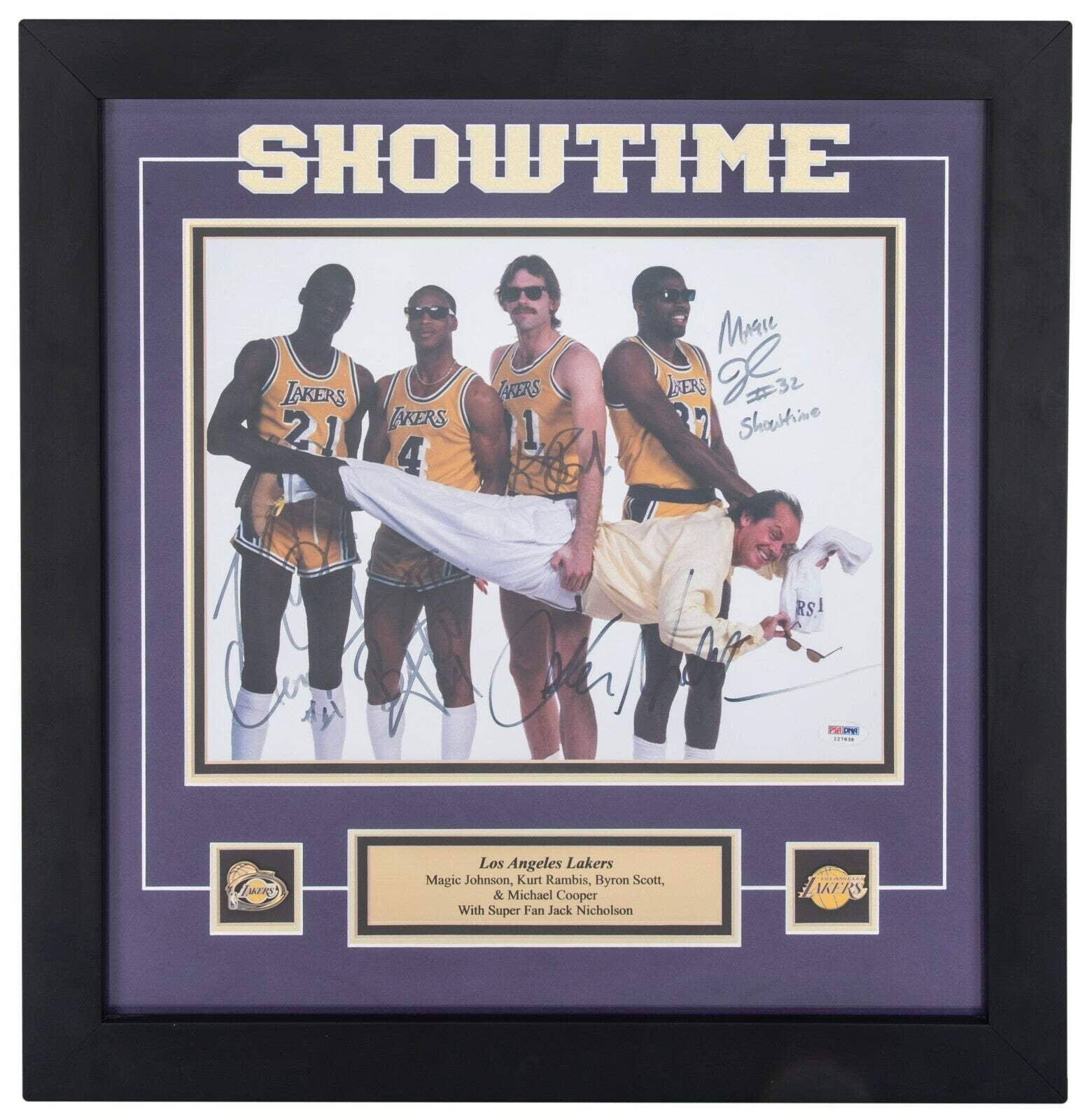 Jack Nicholson 1986 Los Angeles Lakers "Showtime" Signed 11x14 Photo ...