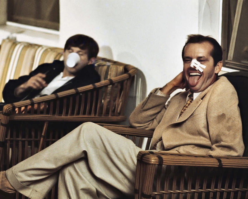 Jack Nicholson In Chinatown Clowning On Set With Director Roman ...