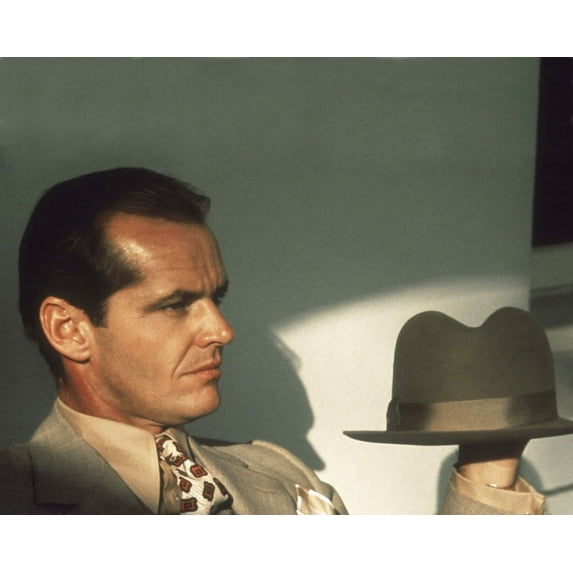 Jack Nicholson In Chinatown Holding Fedora Hat 24X36 Classic Hollywood ...