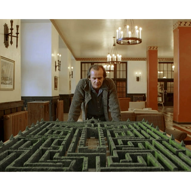 Jack Nicholson In The Shining Looking At Model Of Hotel Maze 24X36 ...