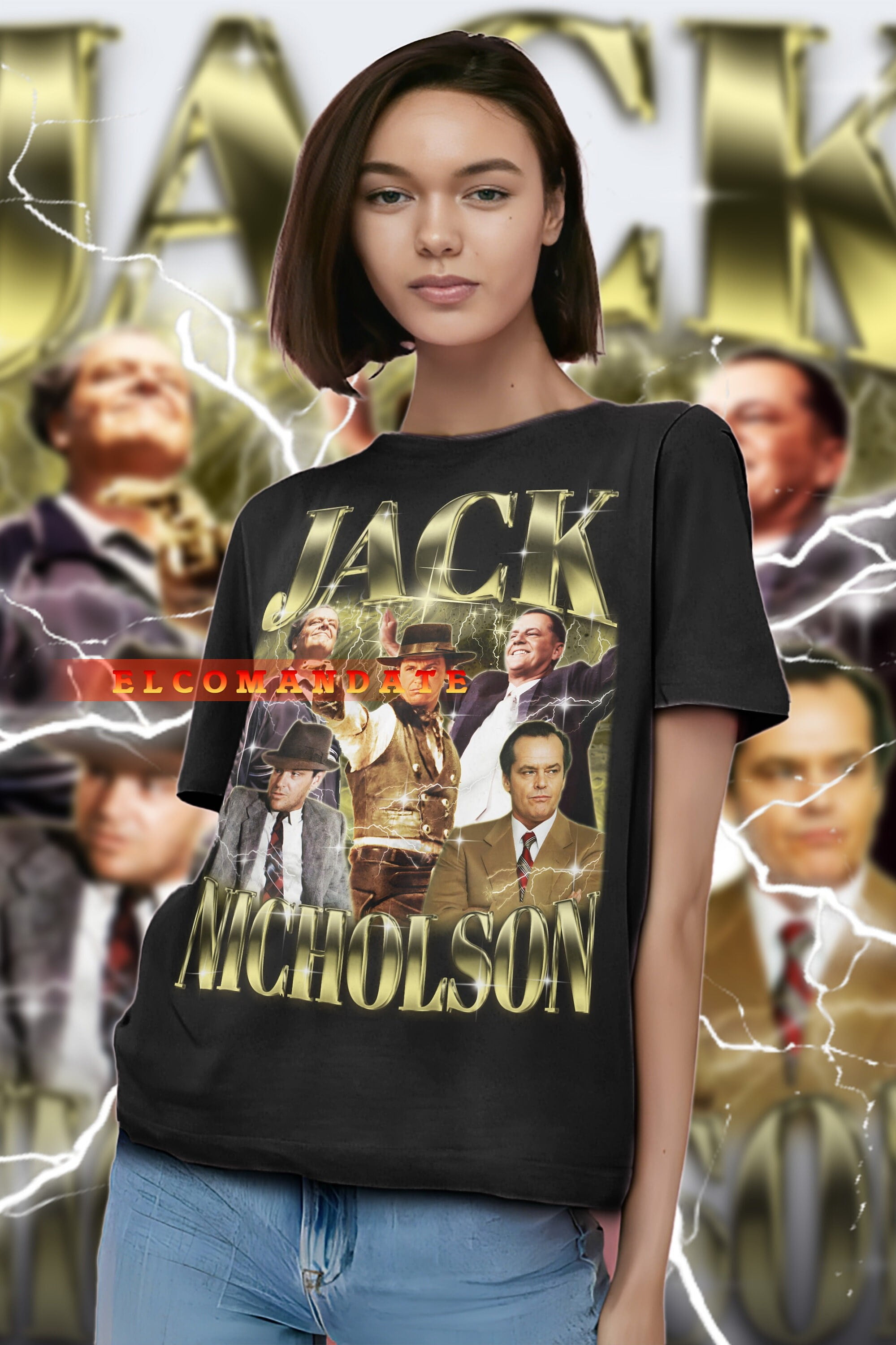 Jack Nicholson Vintage Shirt Jack Nicholson Homage Tshirt Jack ...