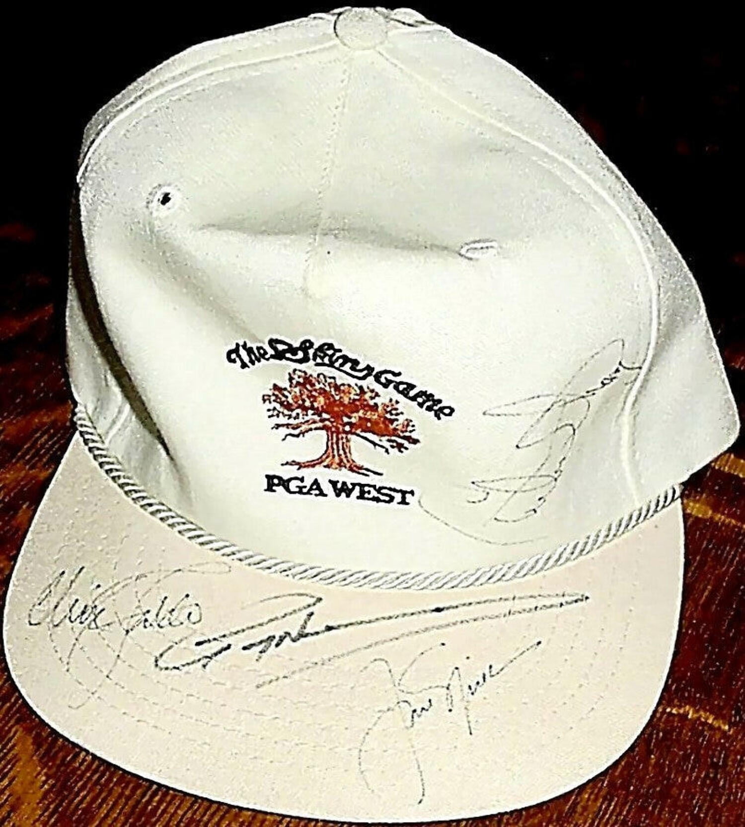 Jack Nicklaus Nick Faldo Greg Norman Curtis Strange autographed 1990 ...