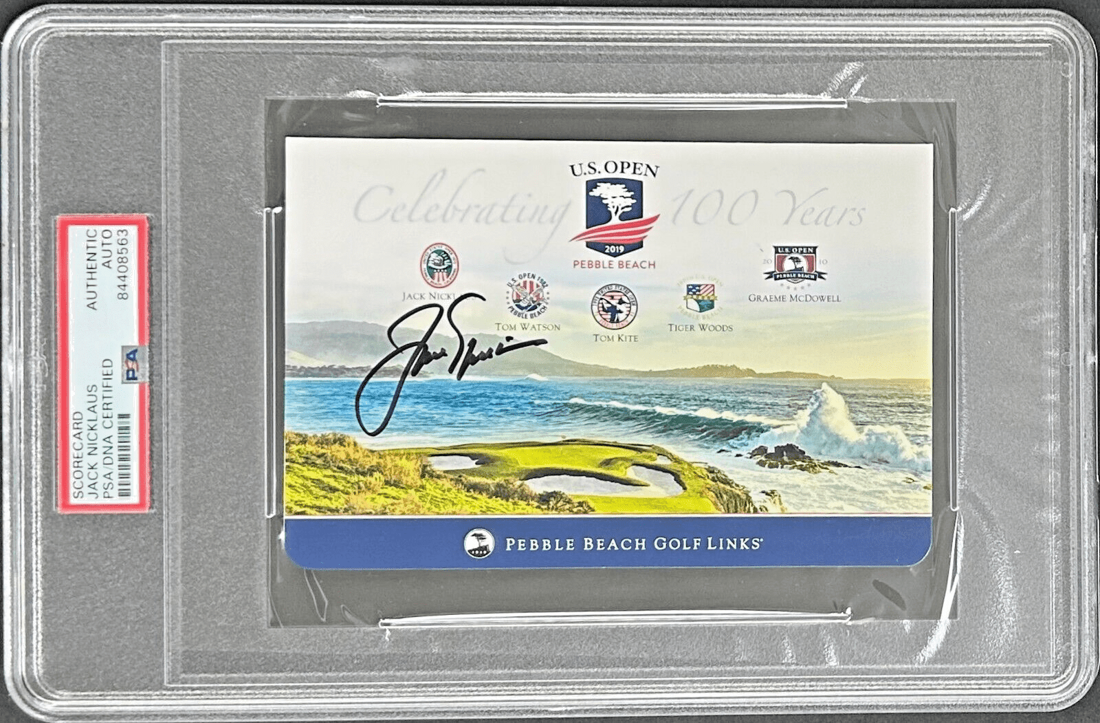 Jack Nicklaus US Open Pebble Beach Scorecard PSA/DNA Authenticated ...