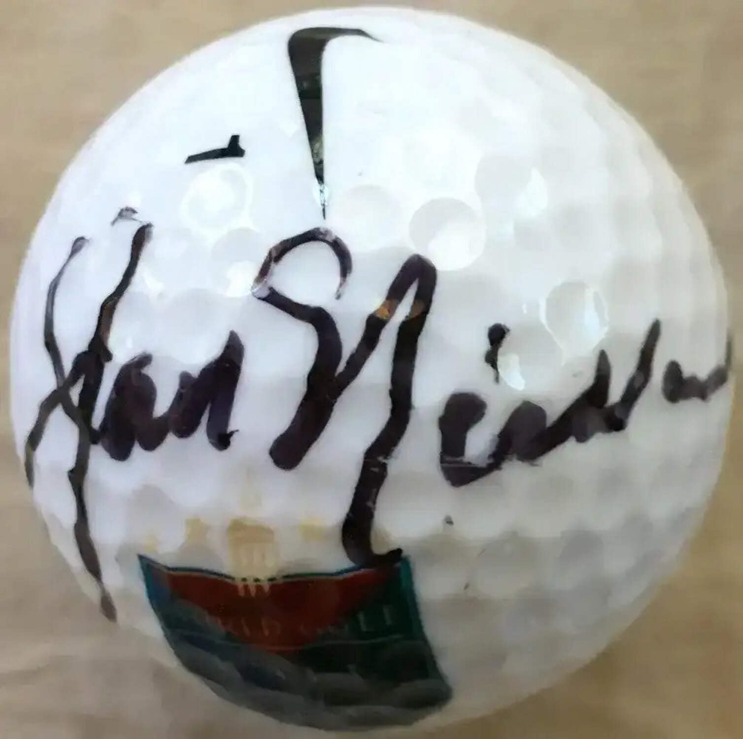 Jack Nicklaus autographed World Golf Hall of Fame logo golf ball JSA ...