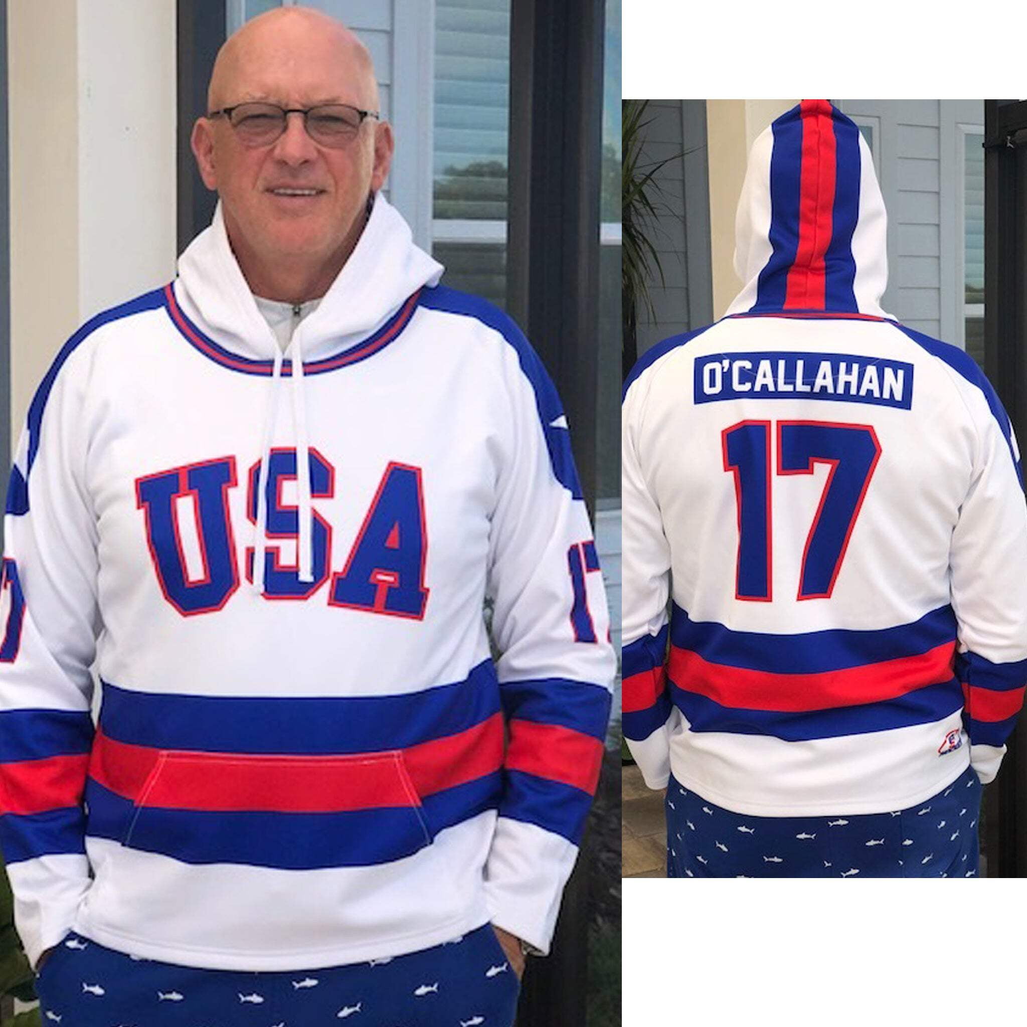 Jack O'Callahan USA Hockey Miracle on Ice 1980 Team Jersey Official ...