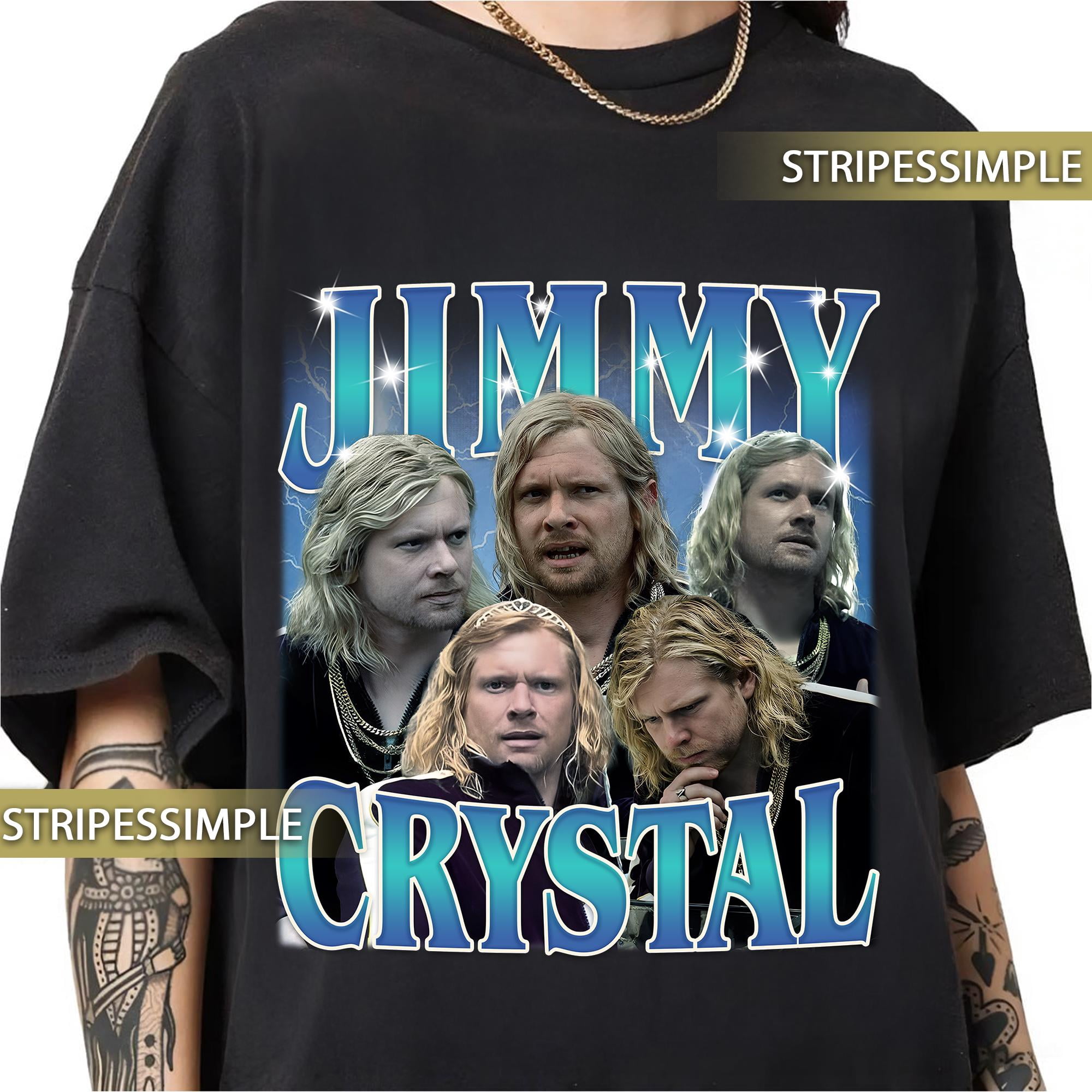 Jack O'Connell as Jimmy Crystal retro vintage 90s style raptee shirt ...