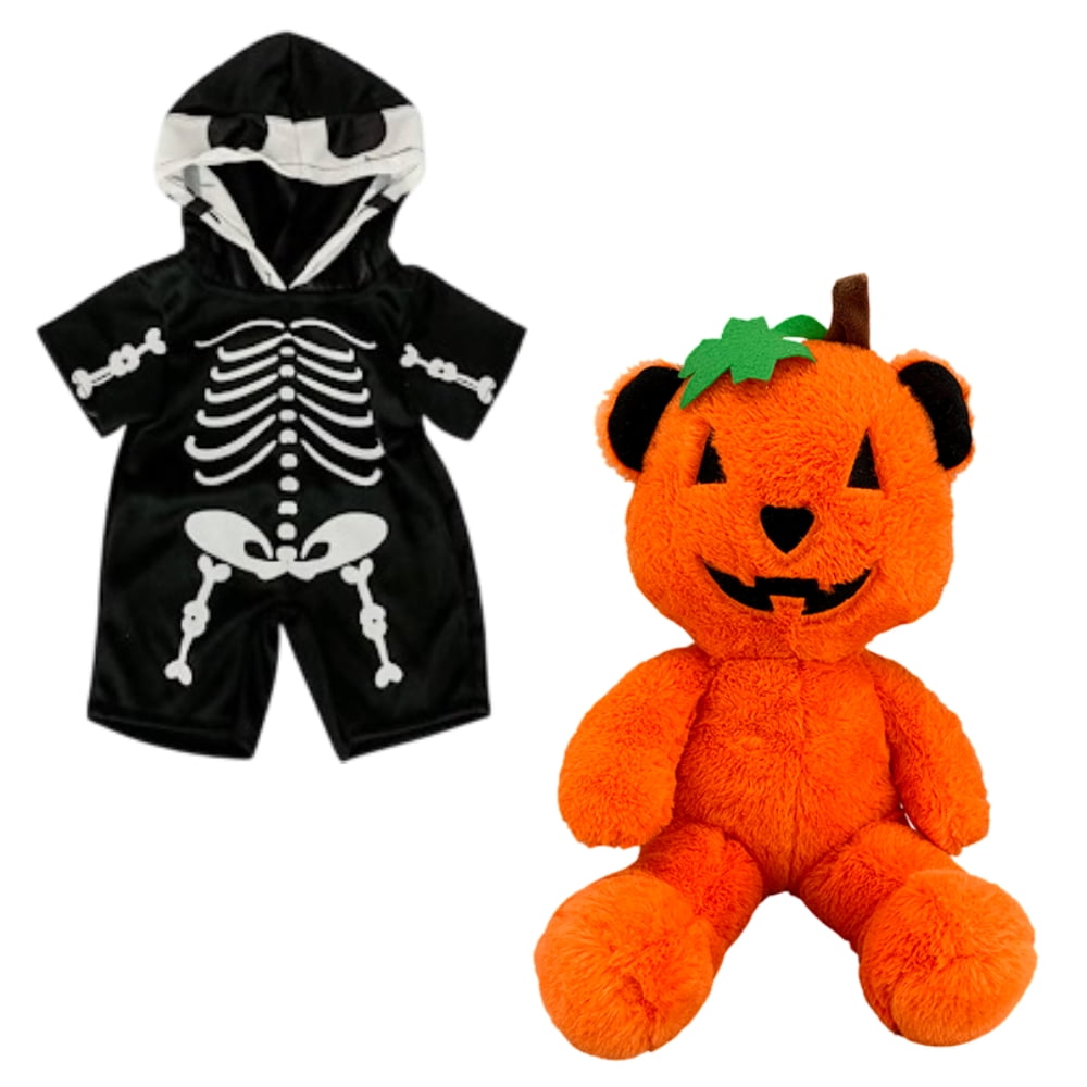 Jack O'Lantern 16 Inch Skeleton Morph Suit Plush Toy with Spooky ...